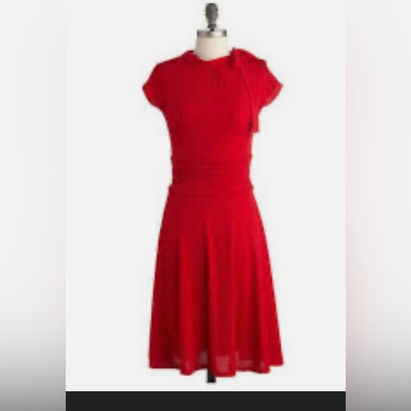 Modcloth | Dresses | Modclothfolter Lipstick Red Dress | Poshmark